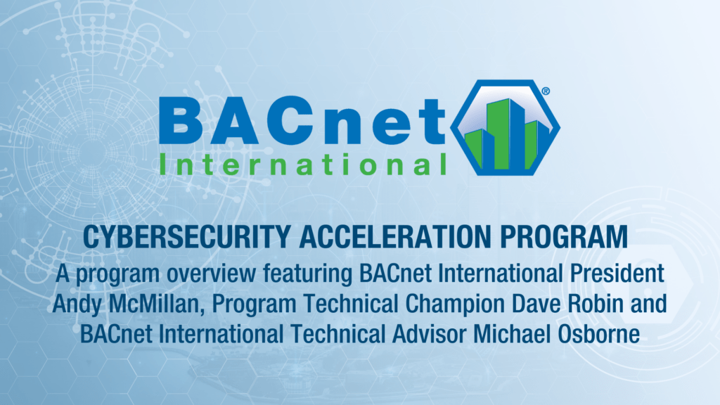 Cybersecurity – BACnet International
